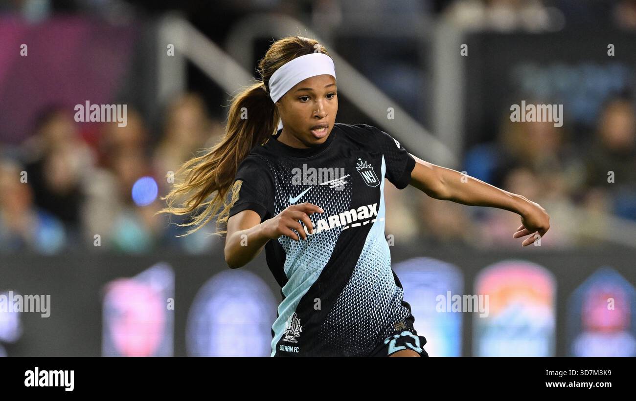 NJ/NY Gotham FC forward Midge Purce (23) dribbles the ball during the ...