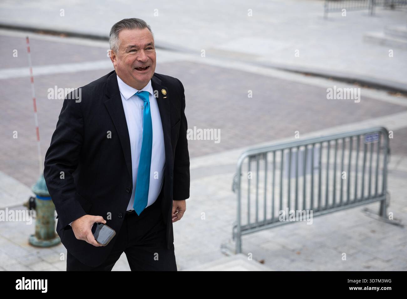 Rep. Don Bacon (R-Neb.) arrives to speak with reporters outside the U.S ...