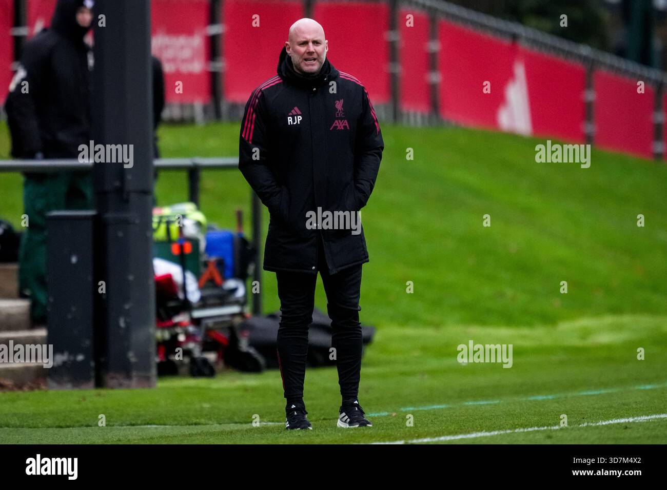 KIRKBY, ENGLAND - NOVEMBER 26: Liverpool U19 head coach Rob Page looks ...