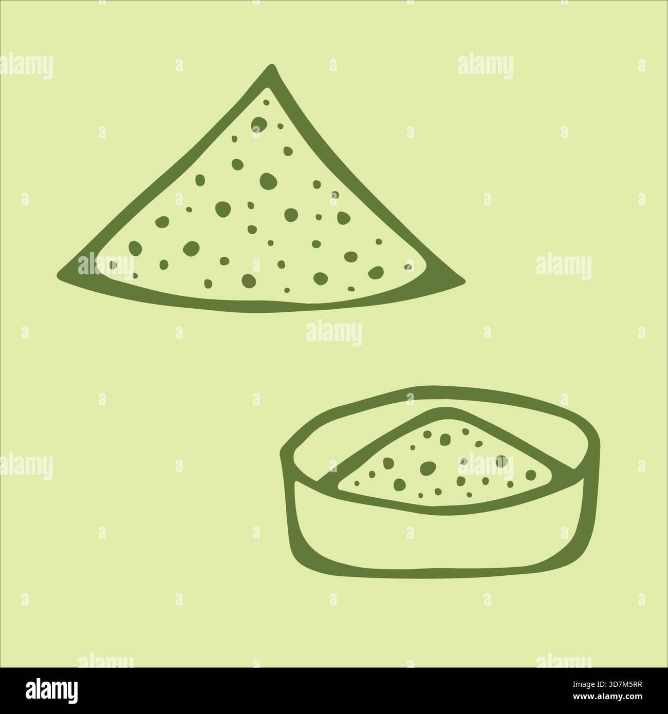 Pile of green powder Stock Vector Images - Alamy