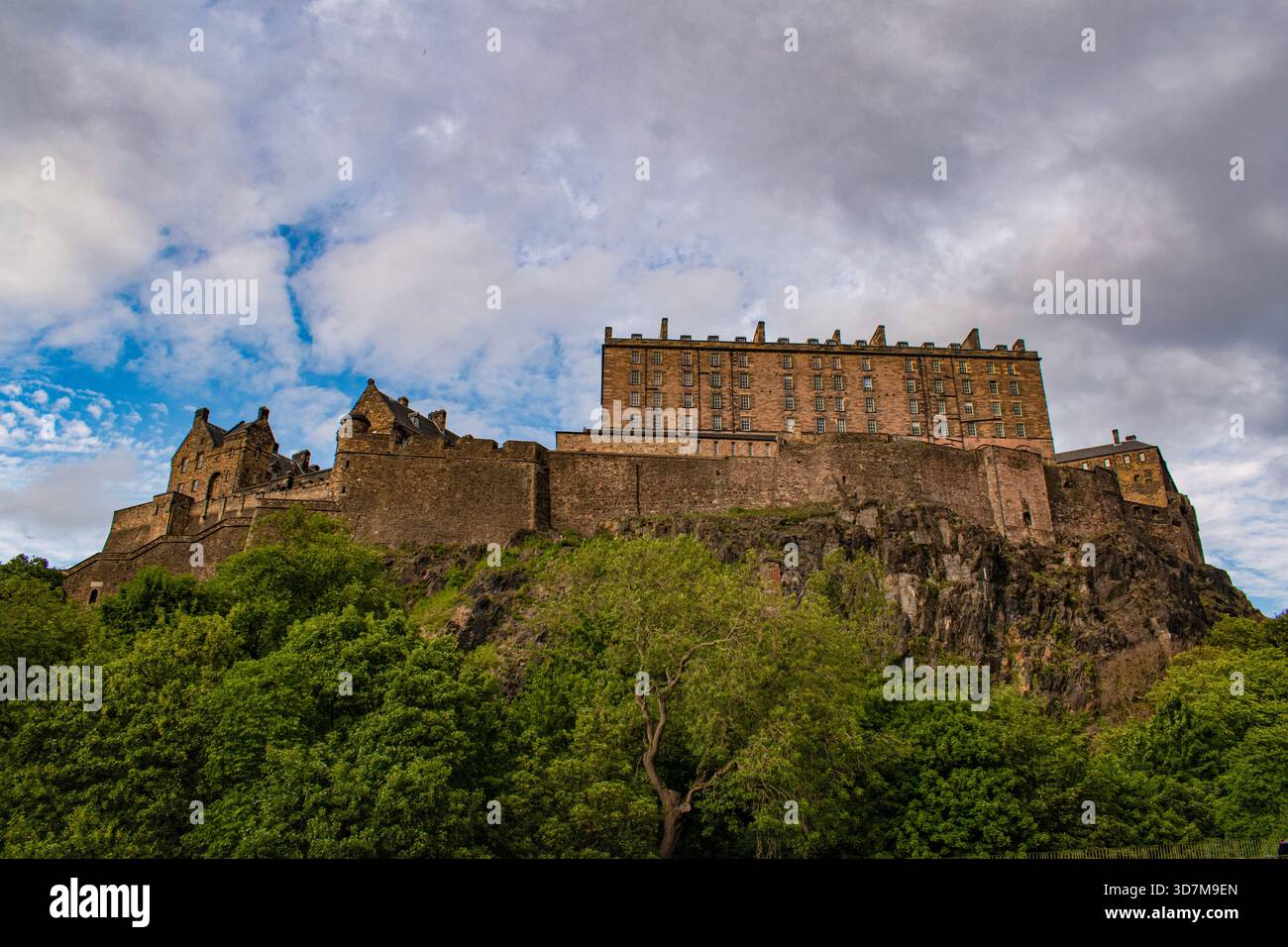 Scotland, Uk: Edinburgh Castle on Castle Rock, served in history as ...