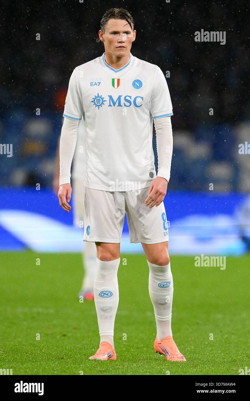 Diego Armando Maradona Stadium, Naples, Italy - Scott McTominay of SSC Napoli during Uefa ...