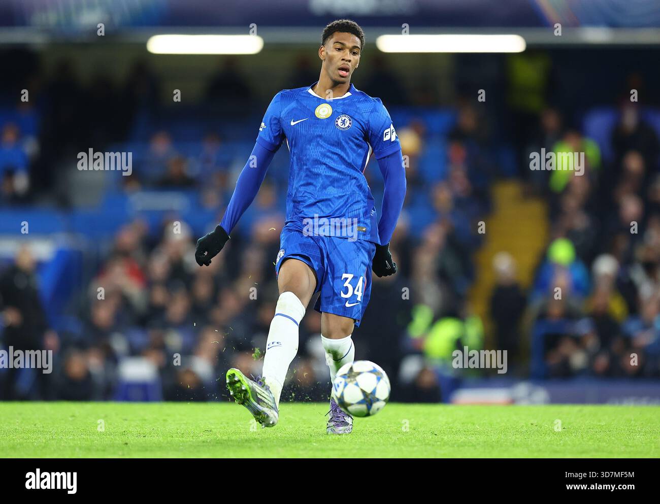 Josh Acheampong of Chelsea during Chelsea and Barcelona football match ...
