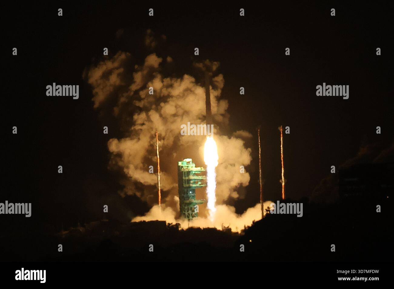 The Nuri rocket lifts off from a launch pad at the Naro Space Center in ...