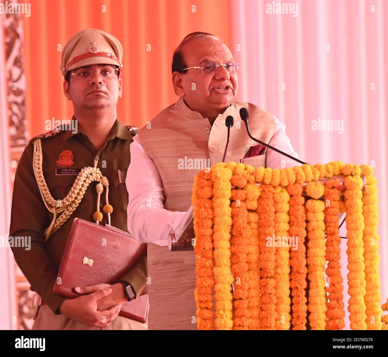 NEW DELHI, INDIA - NOVEMBER 26: Lt Governor Vinai Kumar Saxena during ...