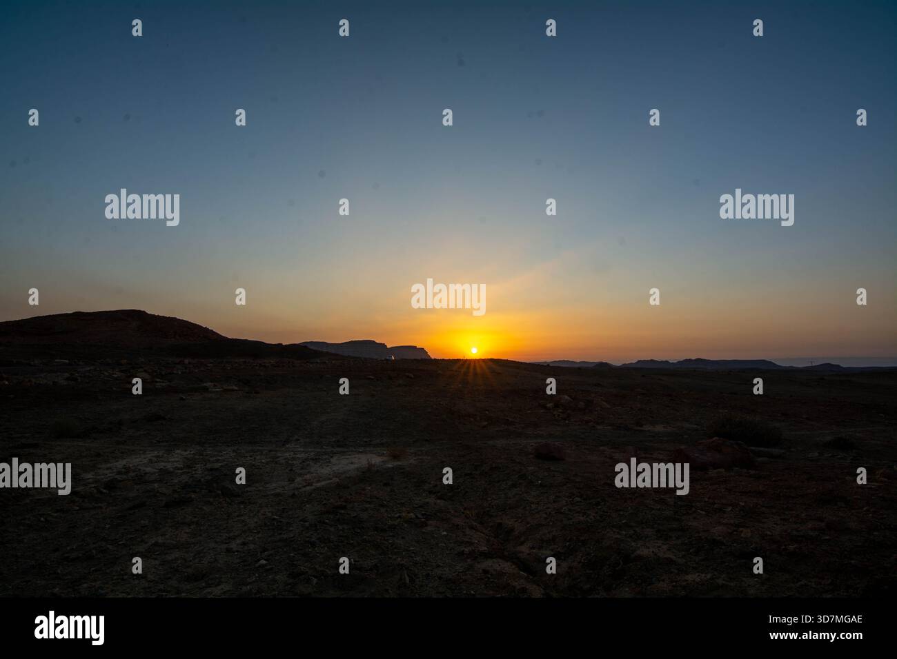 The image shows the Negev Desert in Israel during sunset Stock Photo ...