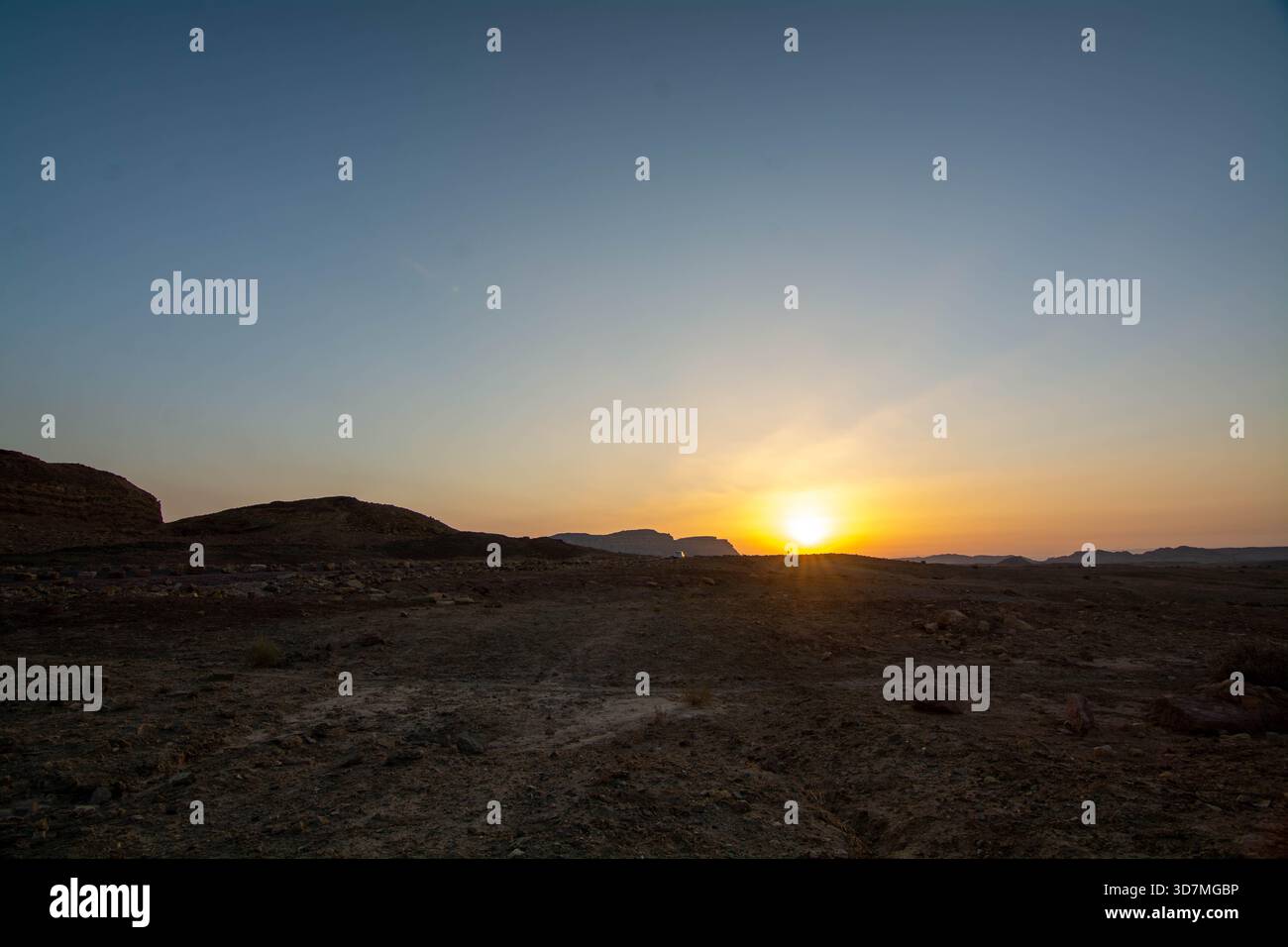 The image shows the Negev Desert in Israel during sunset Stock Photo ...