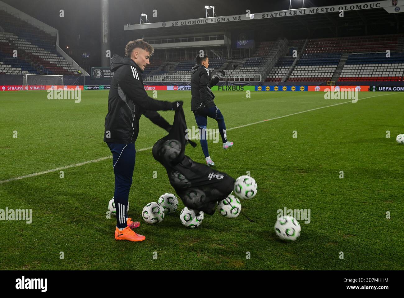 Stepan Langer of SK Sigma Olomouc in action during the training session ...