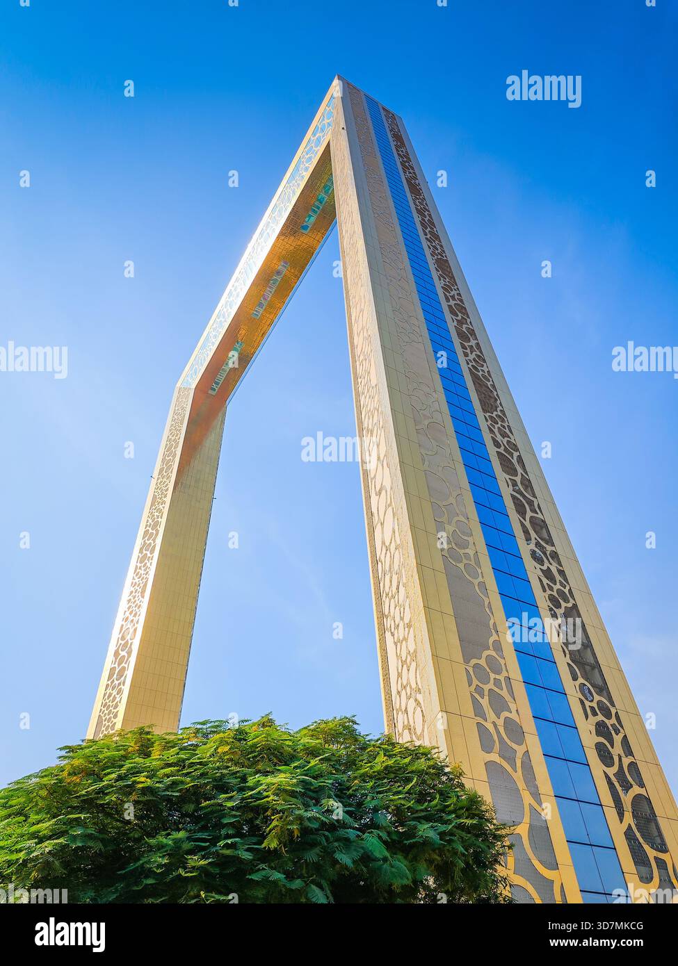 Dubai Frame. Outstanding architecture skyscraper building in Dubai city ...