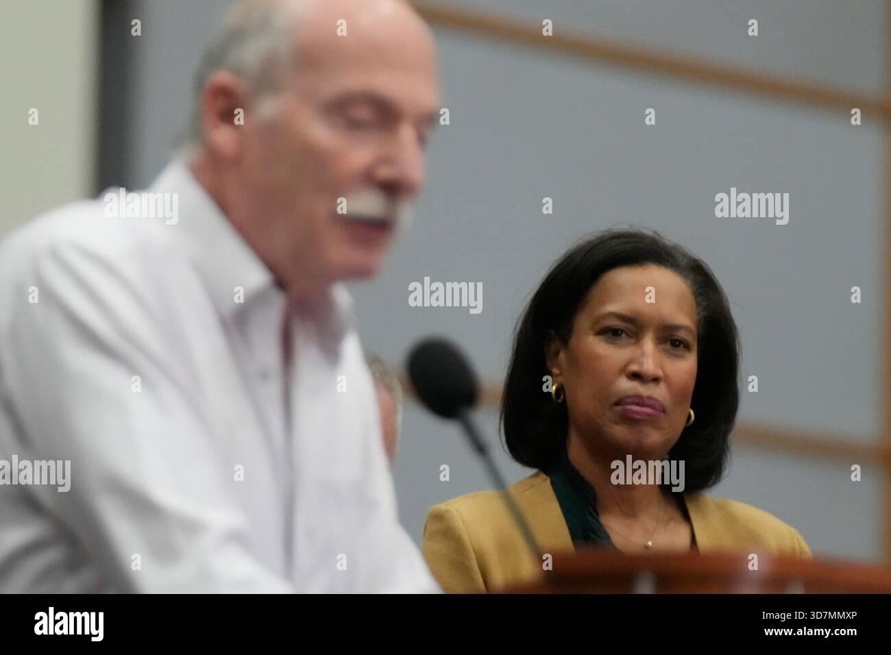 District of Columbia Chairman Phil Mendelson speaks as Mayor Muriel ...