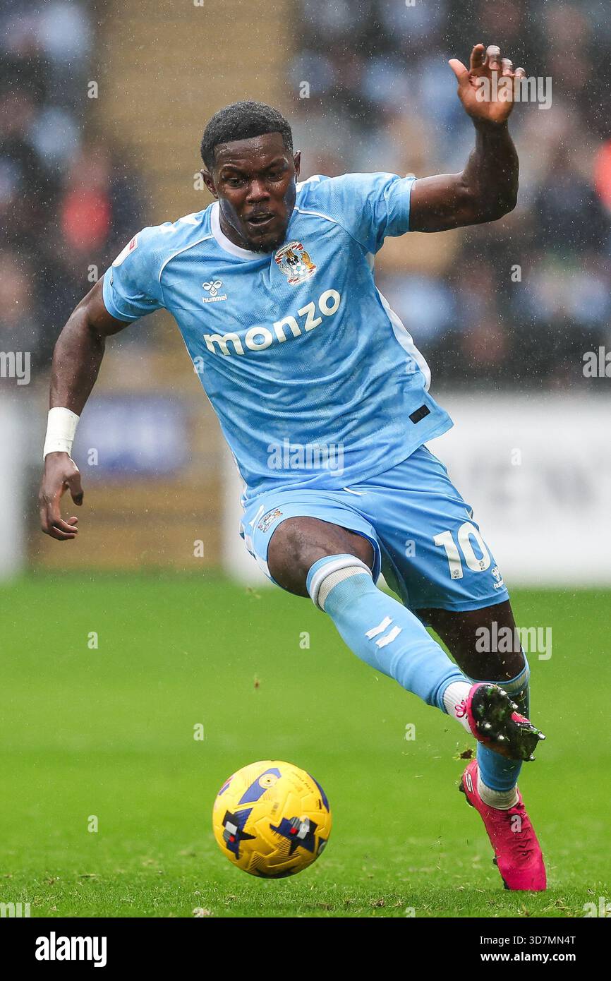 Coventry City's Ephron Mason-Clark during the Sky Bet Championship ...