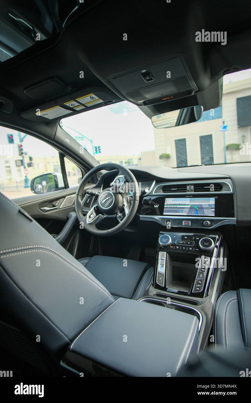 Interior autonomous waymo jaguar pace hi-res stock photography and ...