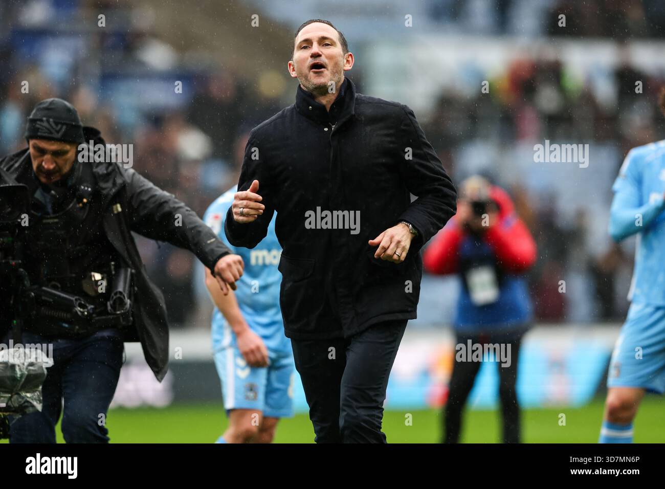 Coventry City head coach Frank Lampard celebrates after the Sky Bet ...