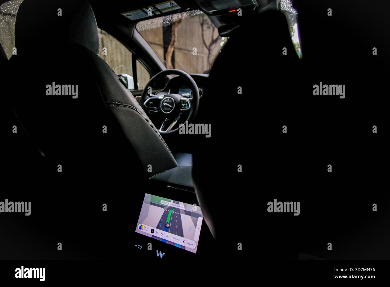 13 OCT 2025 - San Francisco, USA - The interior of a Waymo Autonomous ...