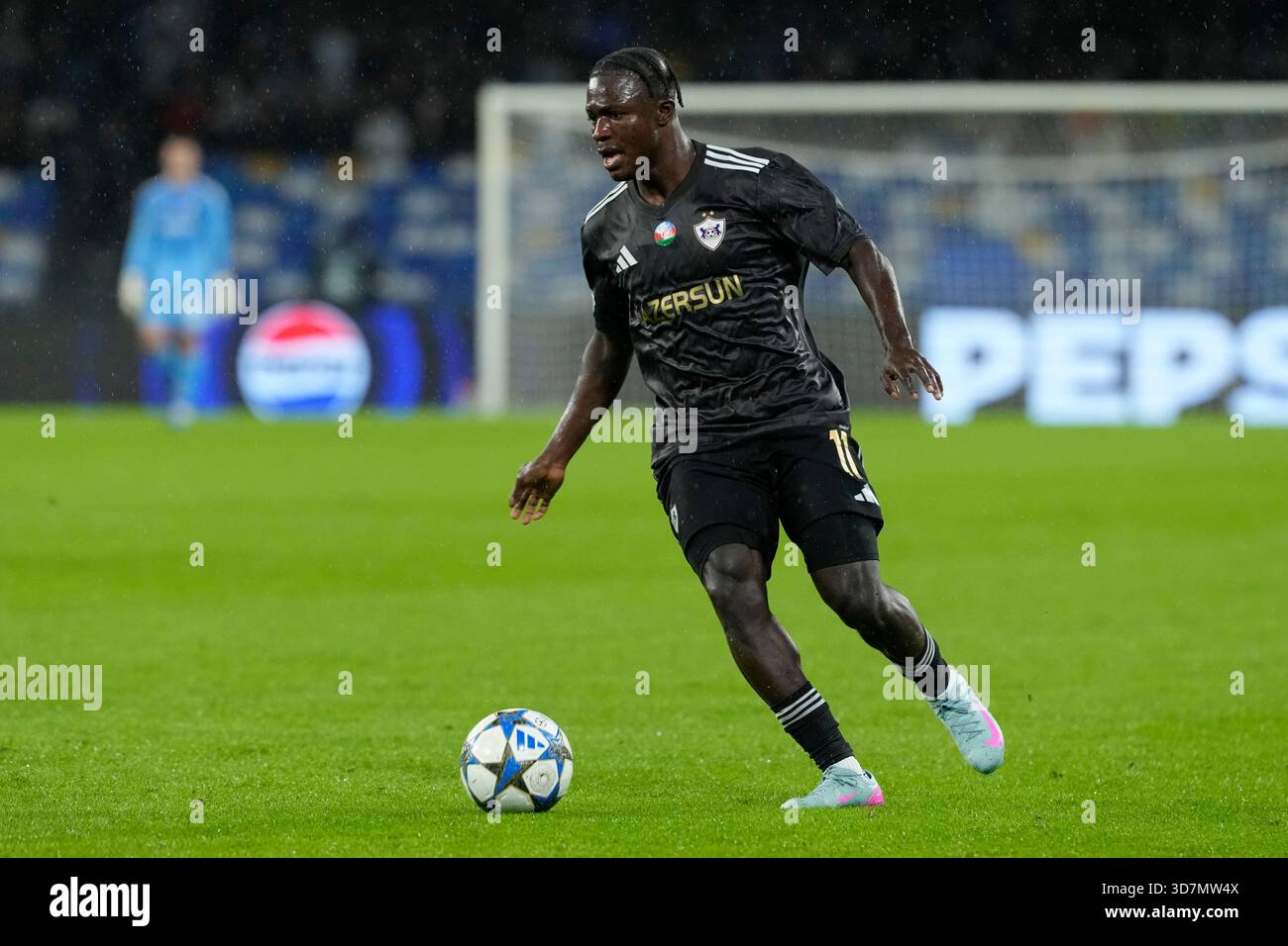 Naples, Italy. 25 Nov, 2025. Emmanuel Addai of Qarabag FK during the ...