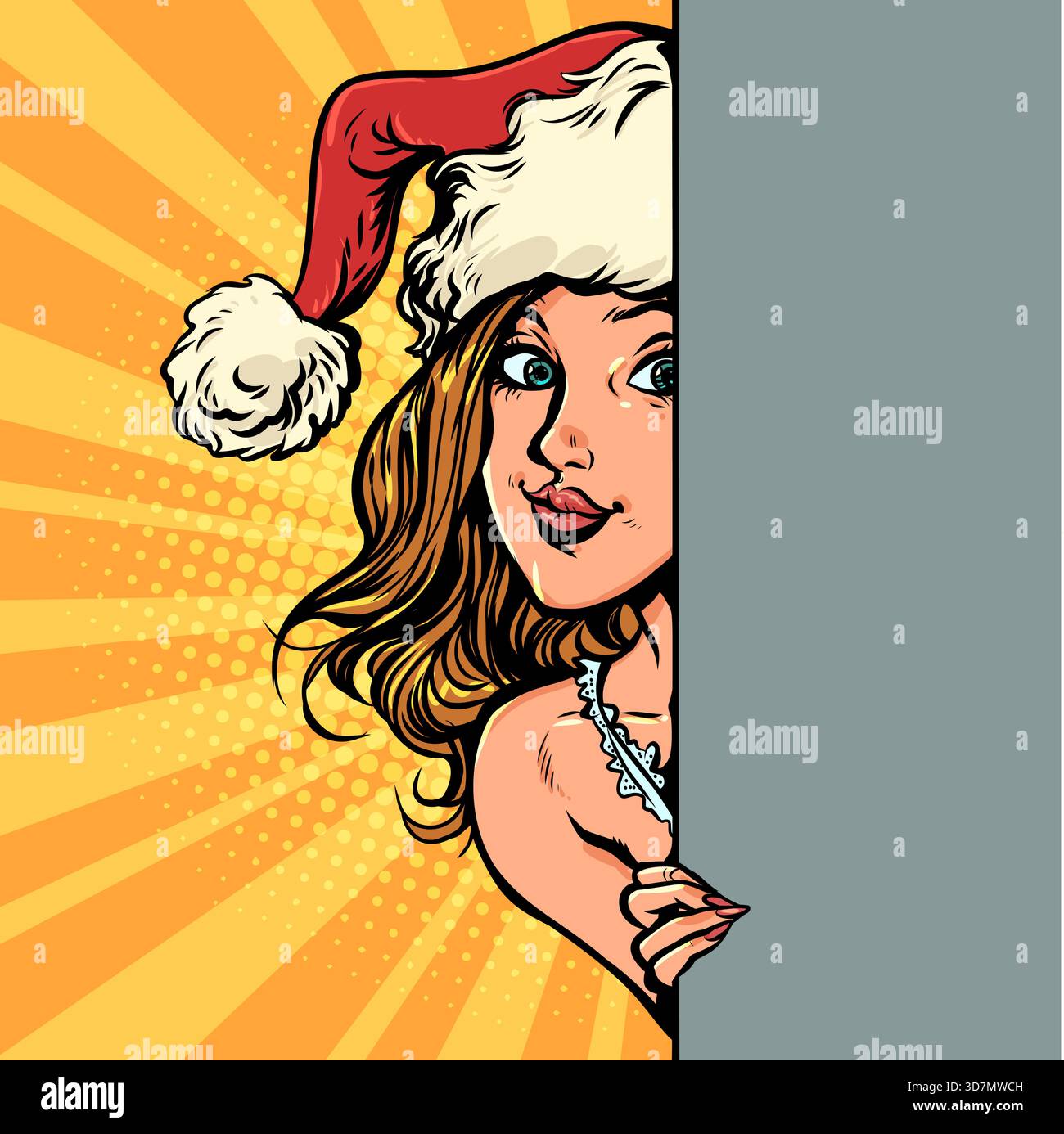 New years winter holidays santa Stock Vector Images - Alamy