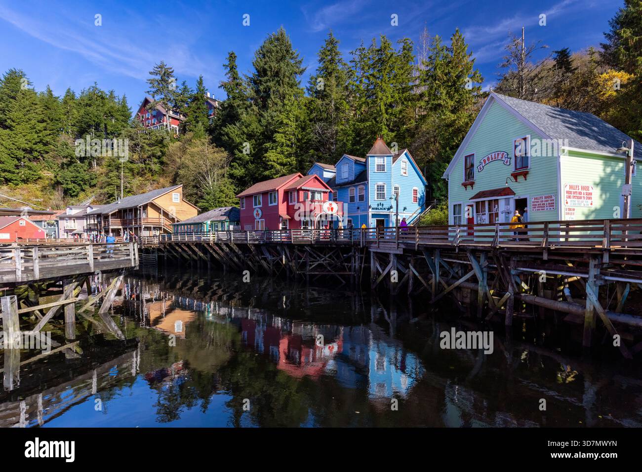 Historic Creek Street in Ketchikan, Alaska, USA Stock Photo - Alamy
