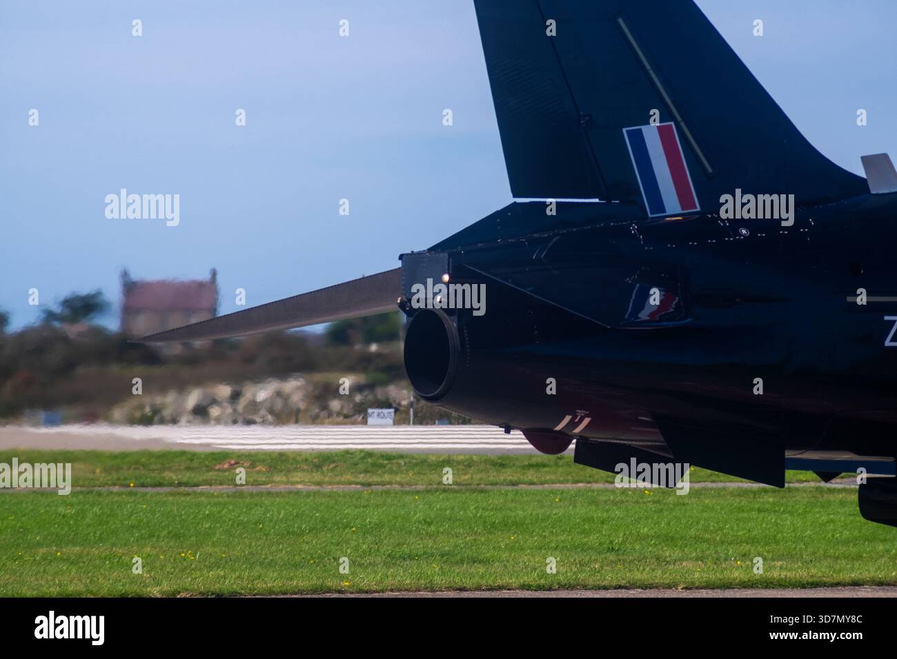 Tail section of an RAF Hawk at RAF Valley Stock Photo - Alamy