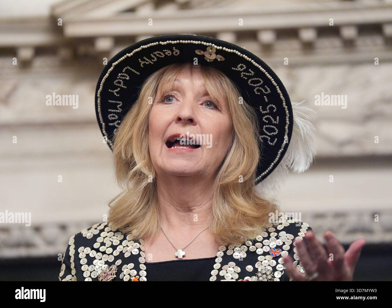 Dame Susan Langley, Lady Mayor of the City of London, after being ...