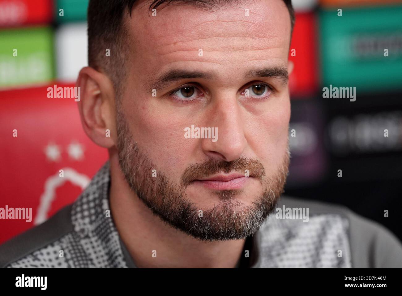 Malmo manager Anes Mravac during a press conference at the City Ground ...