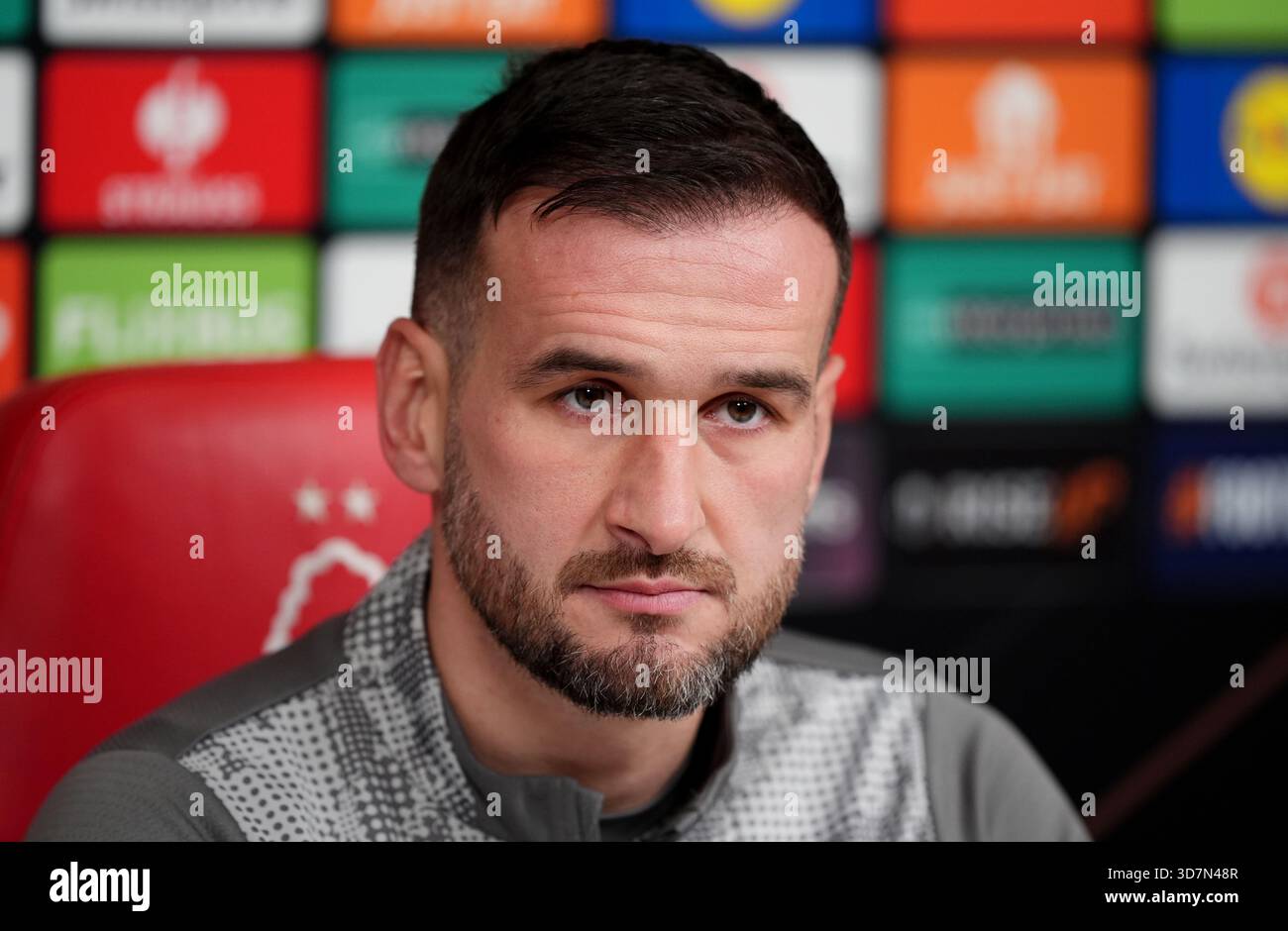 Malmo manager Anes Mravac during a press conference at the City Ground ...