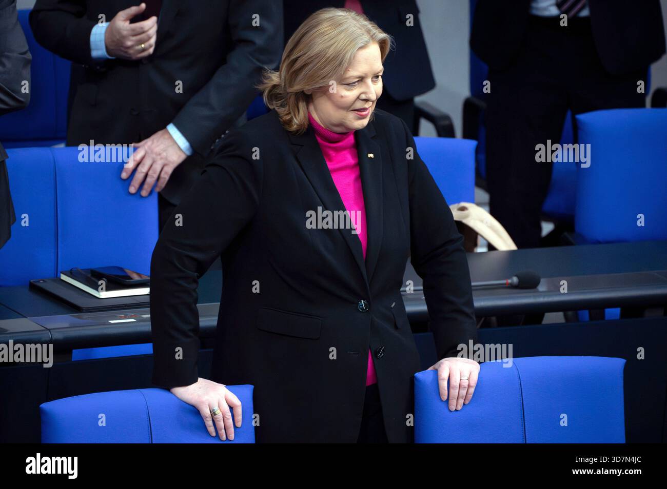Bärbel Bas in the 43rd session of the 21st German Bundestag in the ...