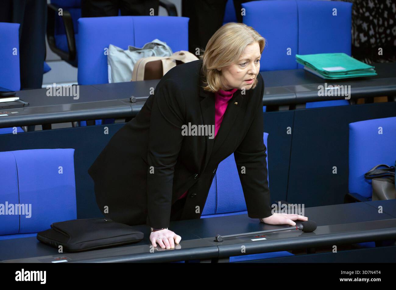 Bärbel Bas in the 43rd session of the 21st German Bundestag in the ...