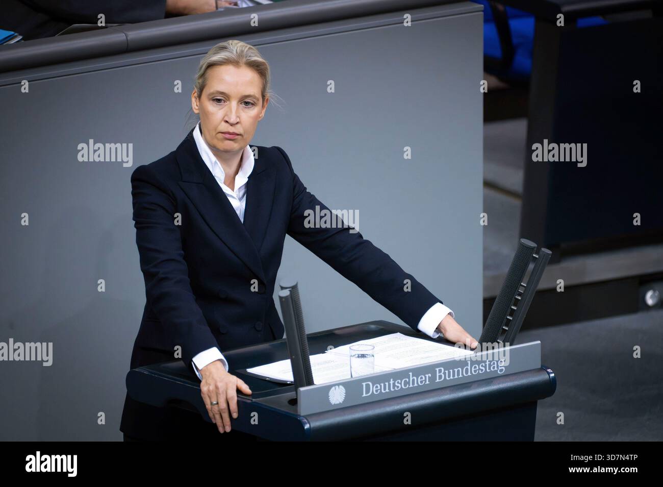 Alice Weidel at the 43rd session of the 21st German Bundestag in the ...