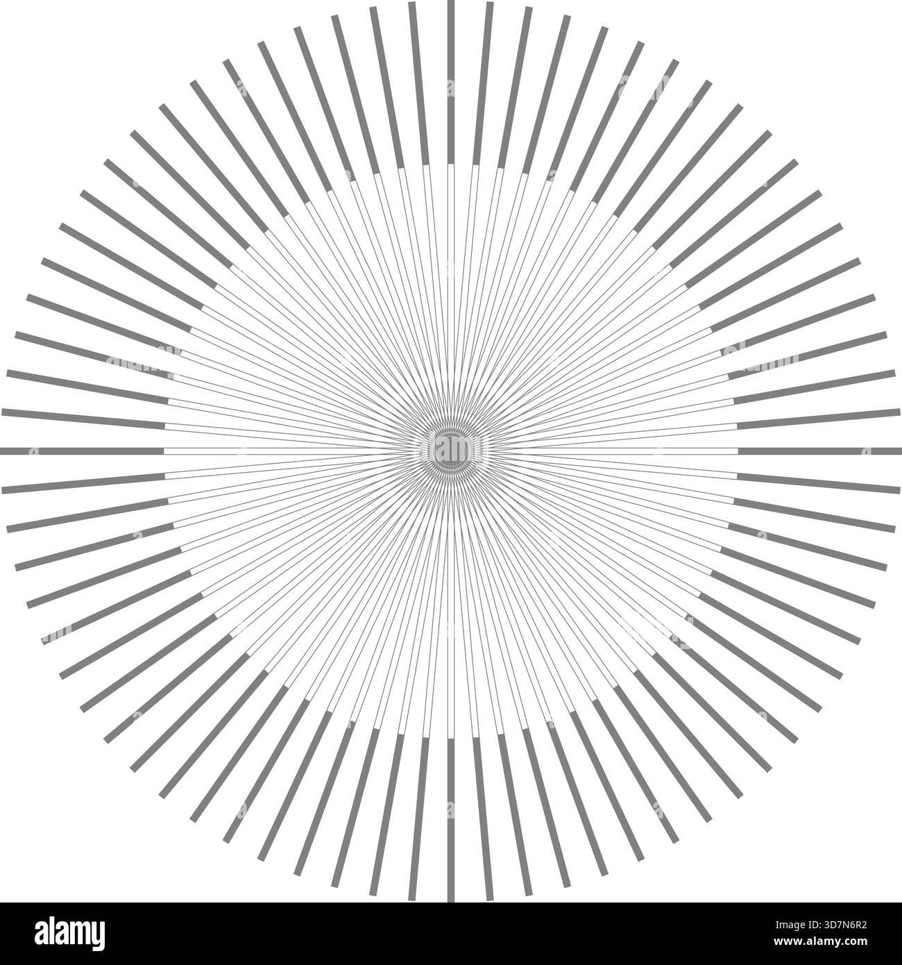 Multiple donut rings align concentrically to form a complex radial ...
