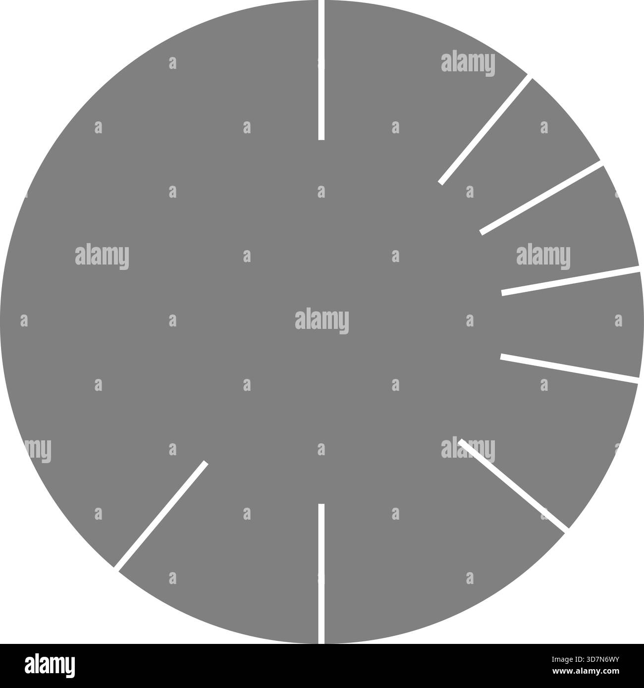 Radial pie chart Black and White Stock Photos & Images - Alamy