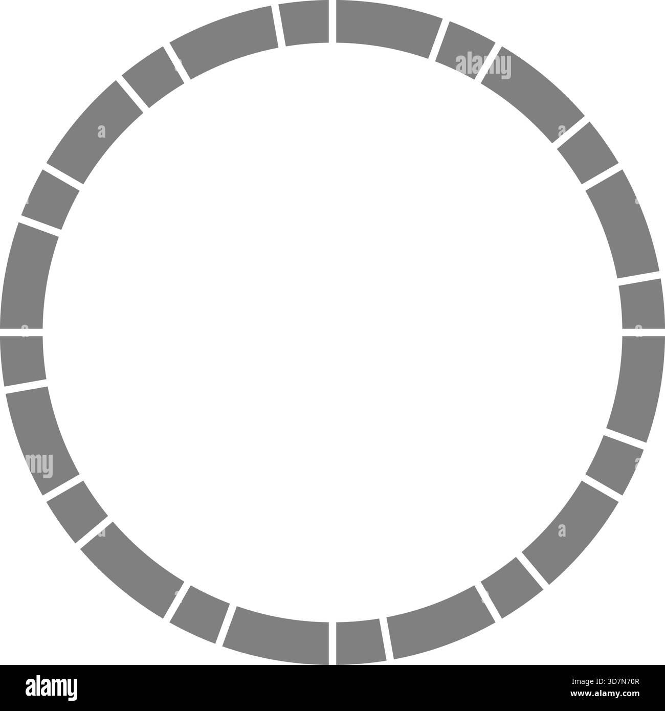 Radial divisions separate circular fields into organized segments ...