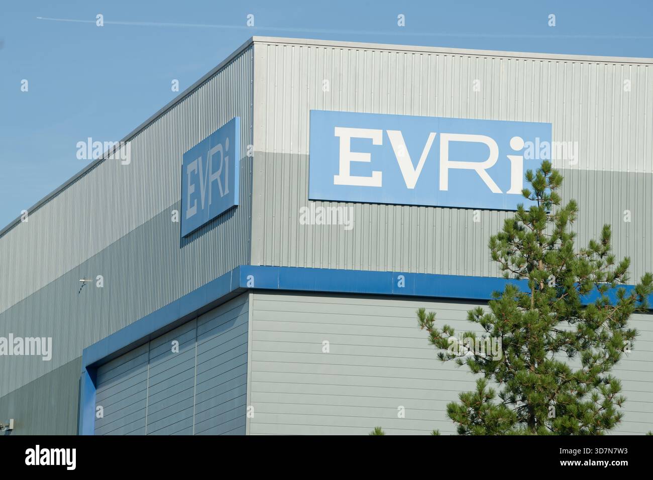 A distribution warehouse for Evri (formerly My Hermes) courier parcel ...