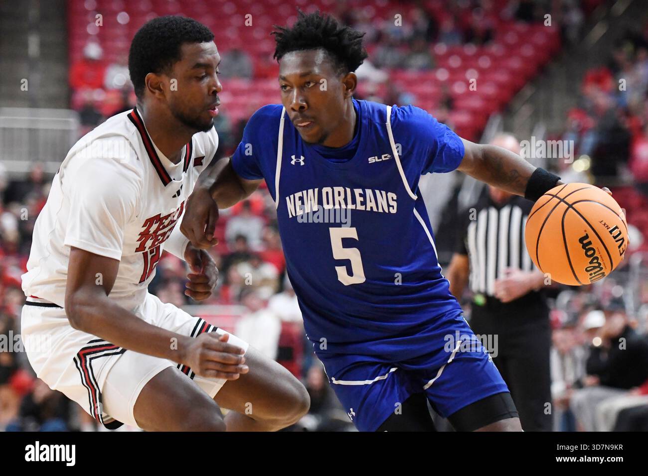 Texas Tech guard Donovan Atwell (12) attempts to guard New Orleans ...