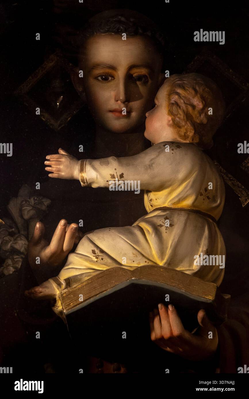 Turin, Italy - 10-19-2025: Statue (19th century) of Saint Anthony of ...