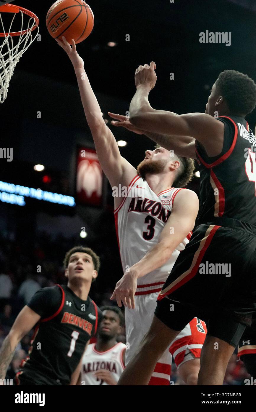 Arizona Wildcats guard Anthony Dell'Orso (3) during of an NCAA college ...