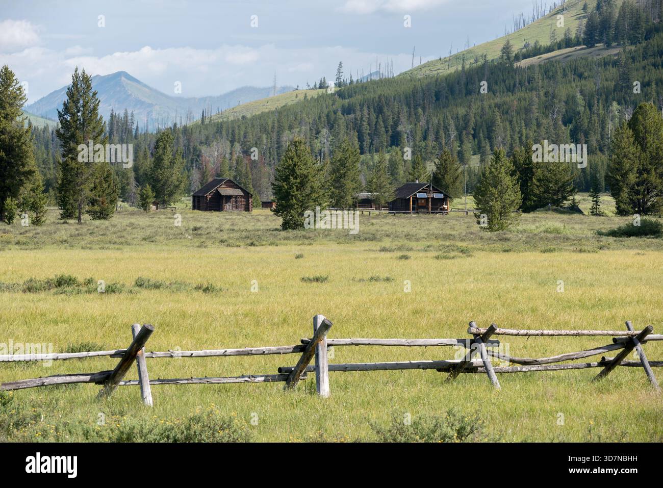 Gates Park Guard Station, Bob Marshall Wilderness, Montana, USA Stock ...