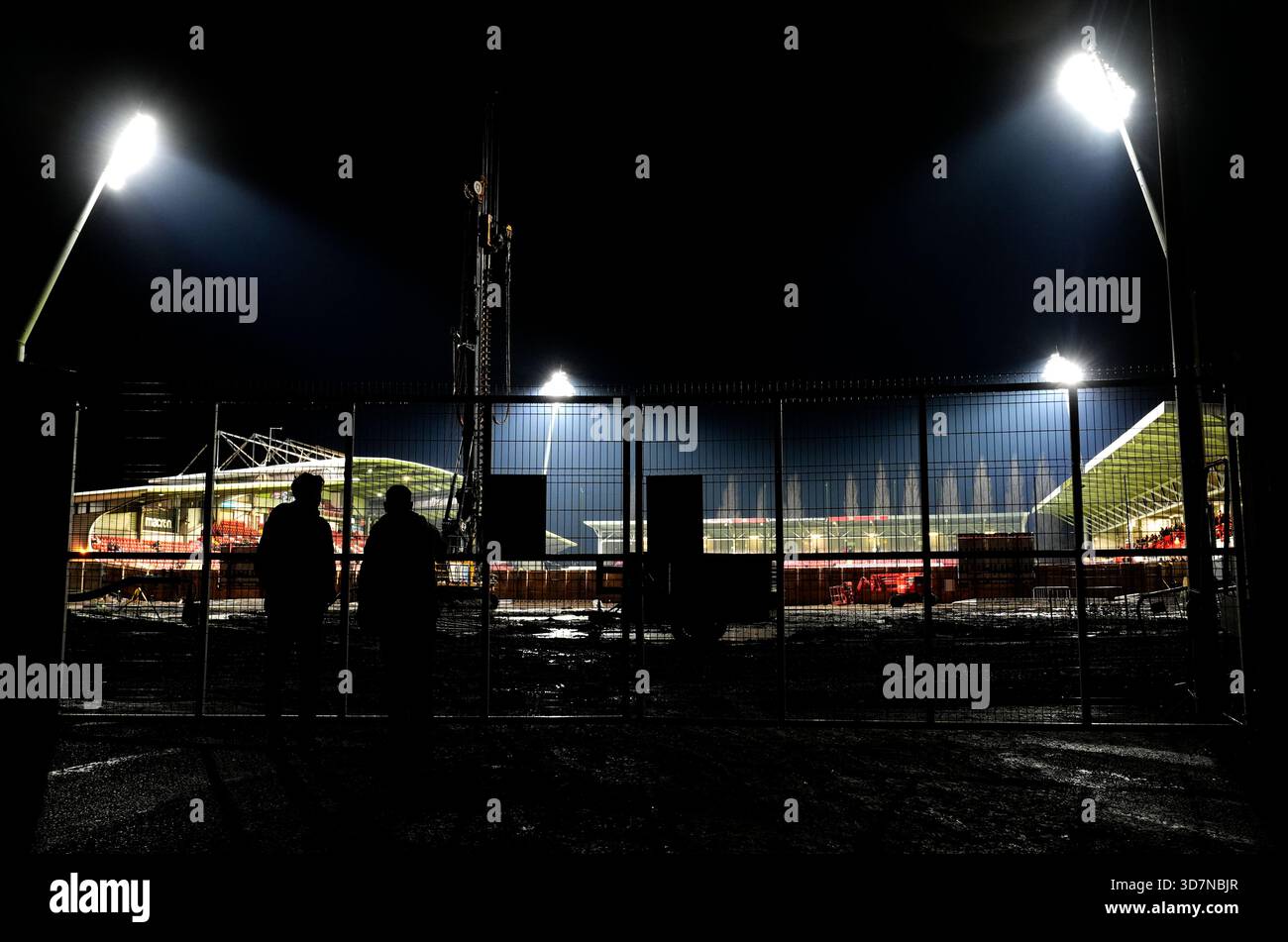 A general view of works on the stadium ahead of the Sky Bet ...