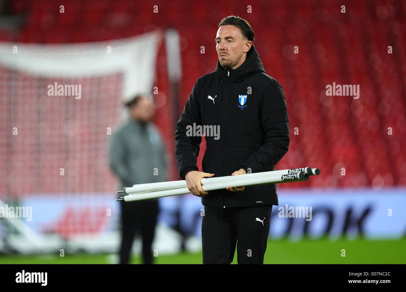 Malmo rehab coach Matt Umney during a training session at the City ...