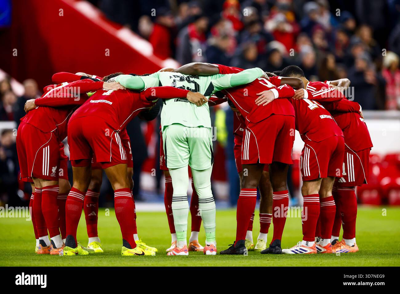 LIVERPOOL - Liverpool FC players during the Champions League match ...