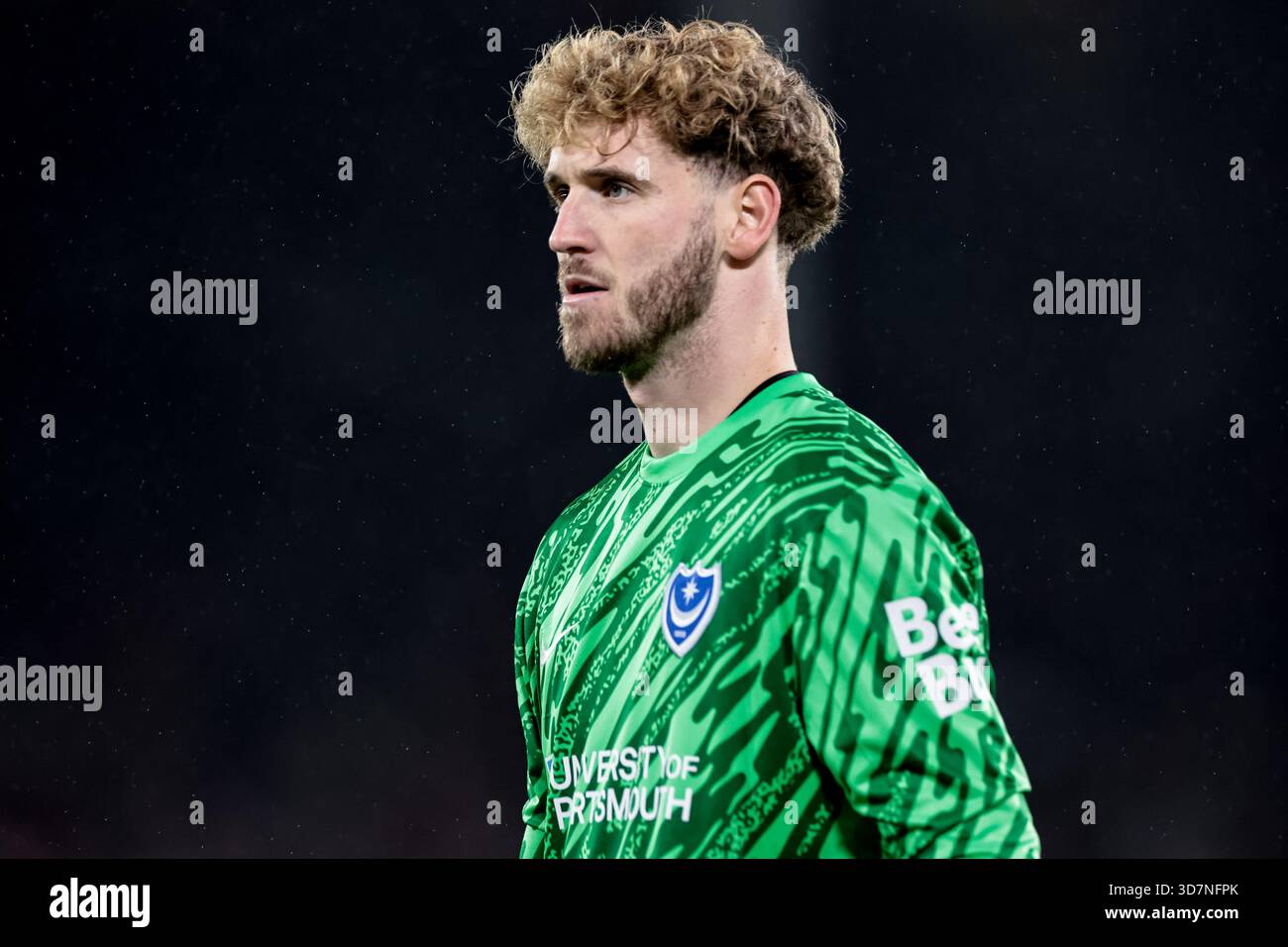 Portsmouth goalkeeper Nicolas Schmid during the Sky Bet Championship ...