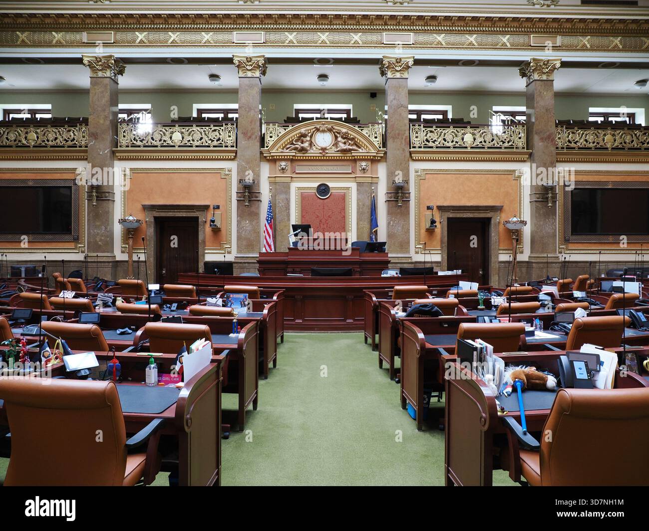 Utah State Capitol, UT - September 20, 2025: Wide view of the ...