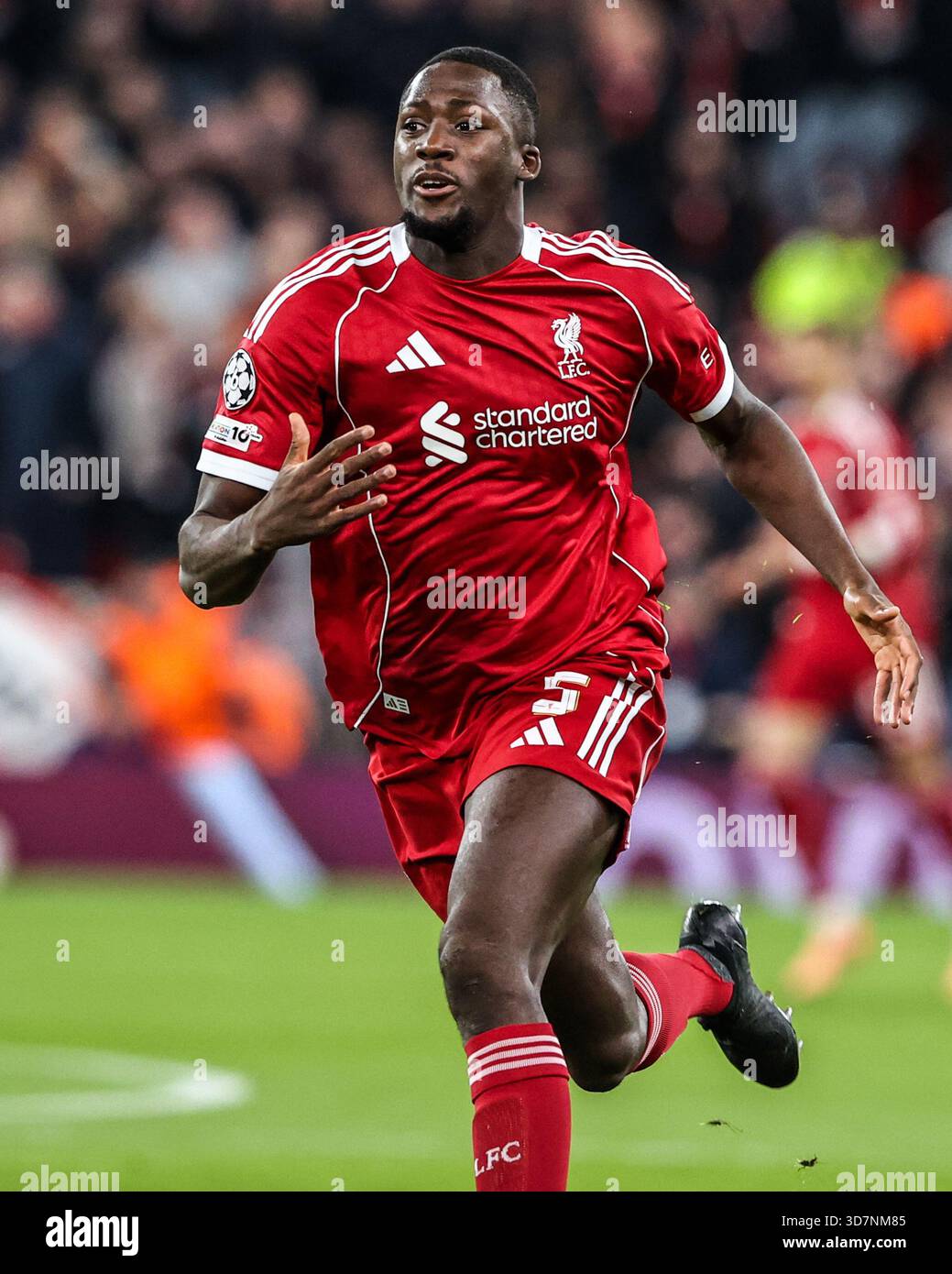 Ibrahima Konaté of Liverpool during the UEFA Champions League Matchday ...