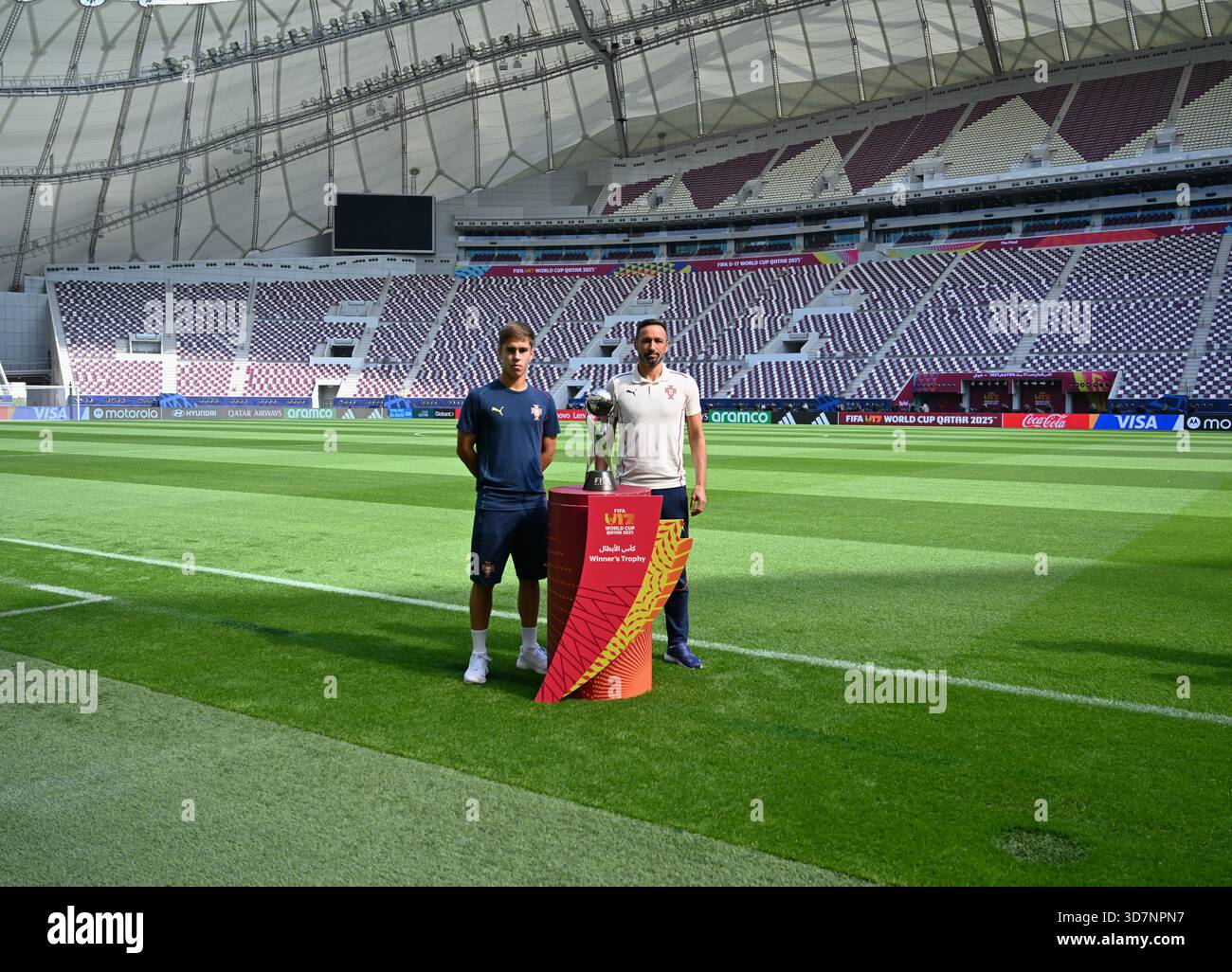 Doha, Qatar. 26th Nov, 2025. Ahead of the FIFA U17 world cup finals ...