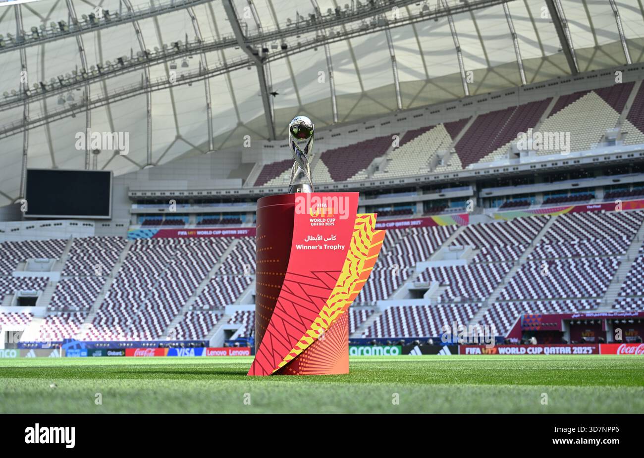 Doha, Qatar. 26th Nov, 2025. Ahead of the FIFA U17 world cup finals ...