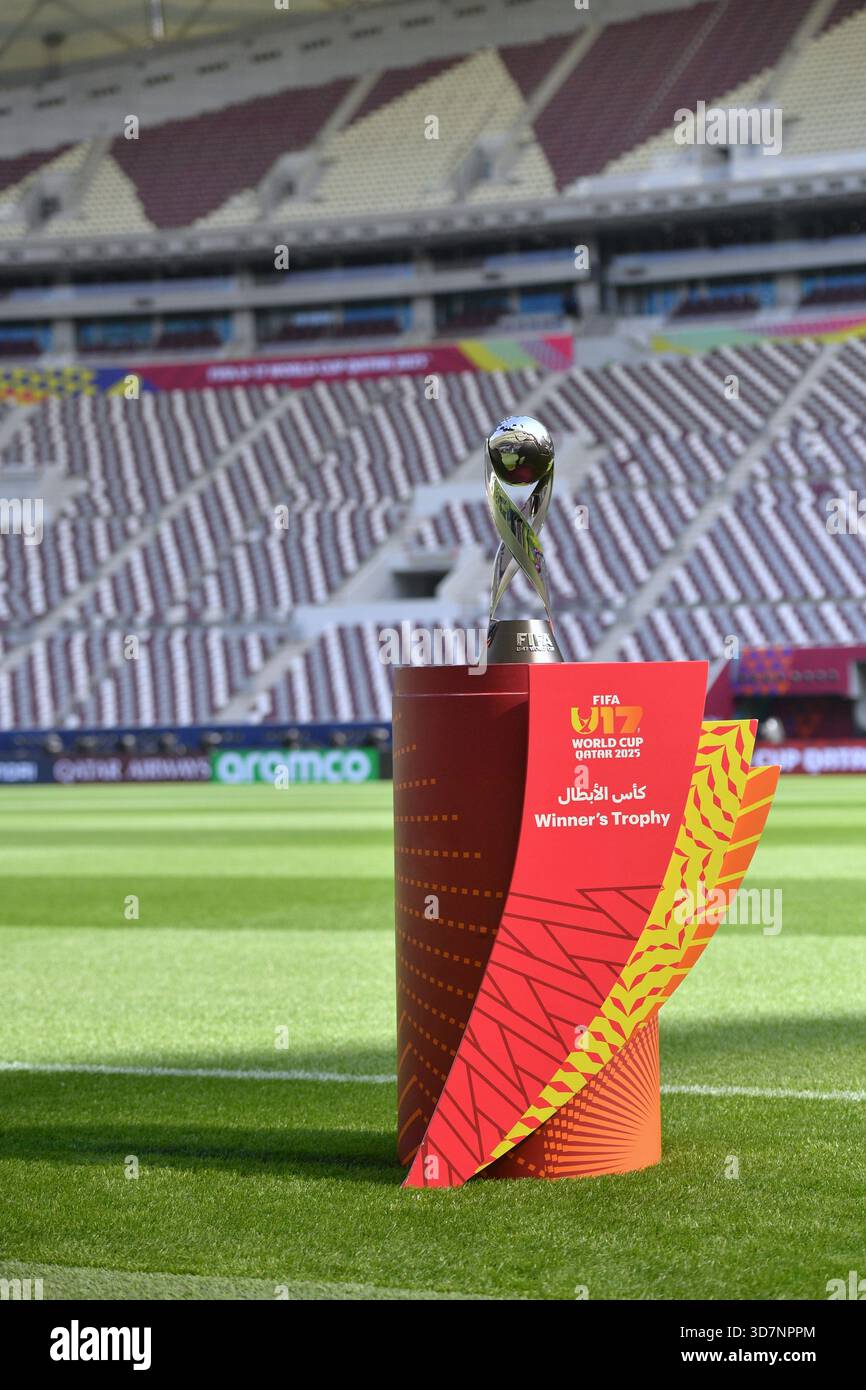 Doha, Qatar. 26th Nov, 2025. Ahead of the FIFA U17 world cup finals ...