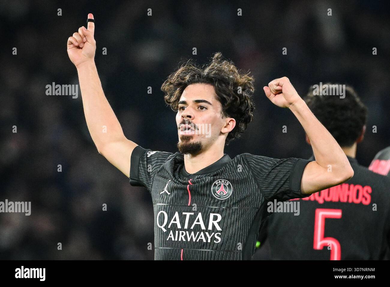 Vitor MACHADO FERREIRA (Vitinha) of PSG celebrates his goal during the ...