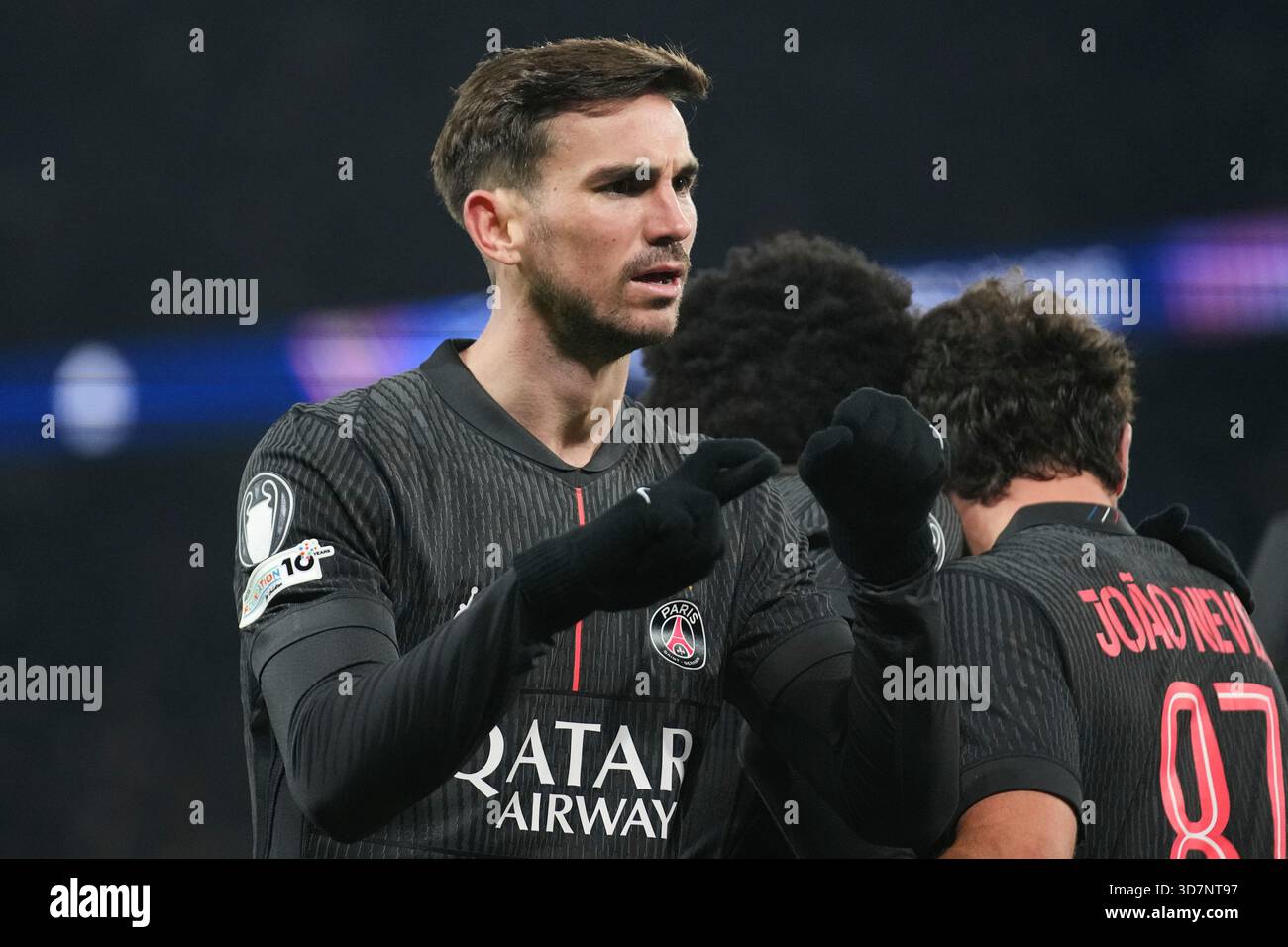 PSG's Fabian Ruiz celebrates after scoring his side's third goal during ...
