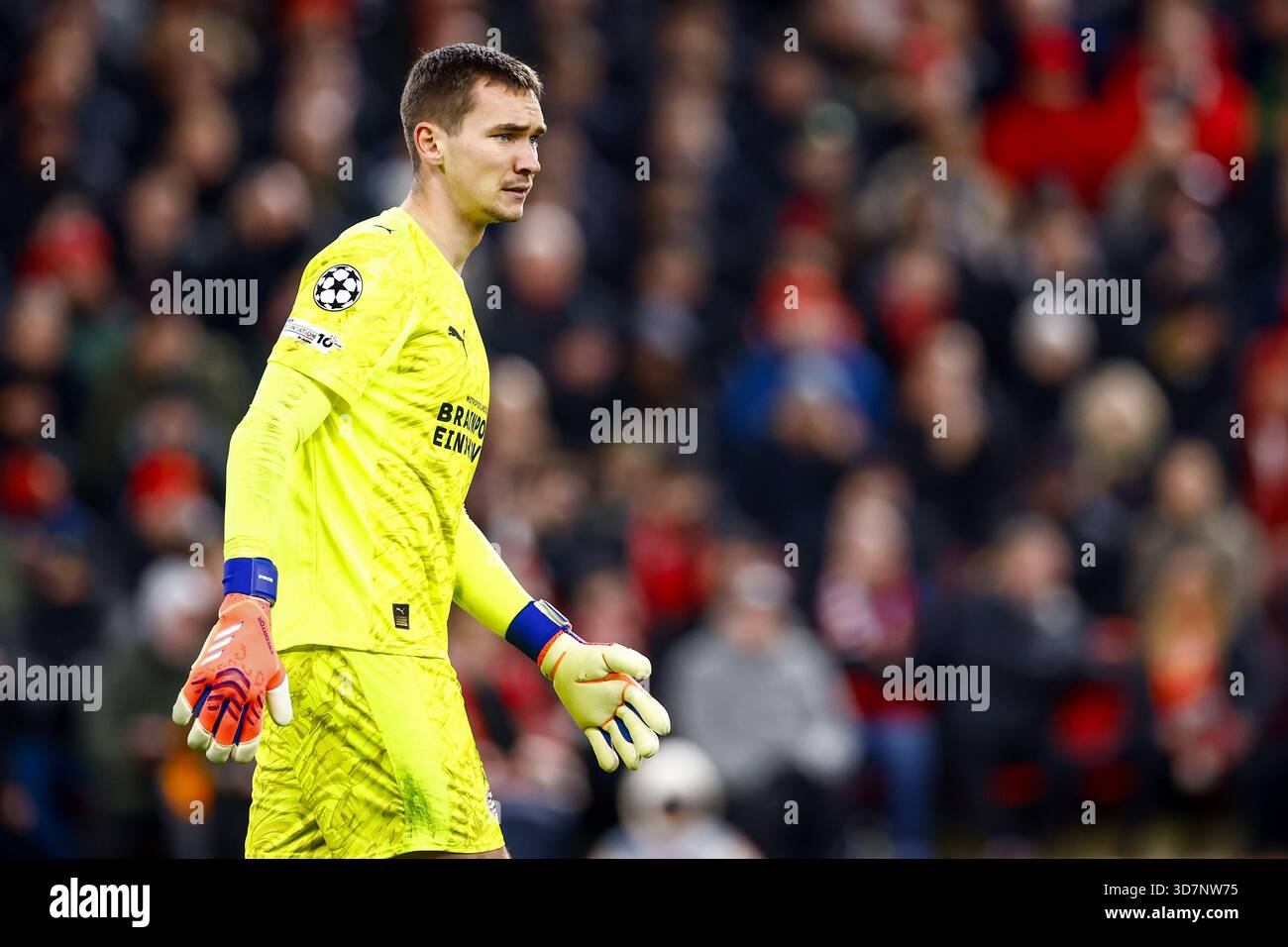 LIVERPOOL - PSV goalkeeper Matej Kuvar during the Champions League ...
