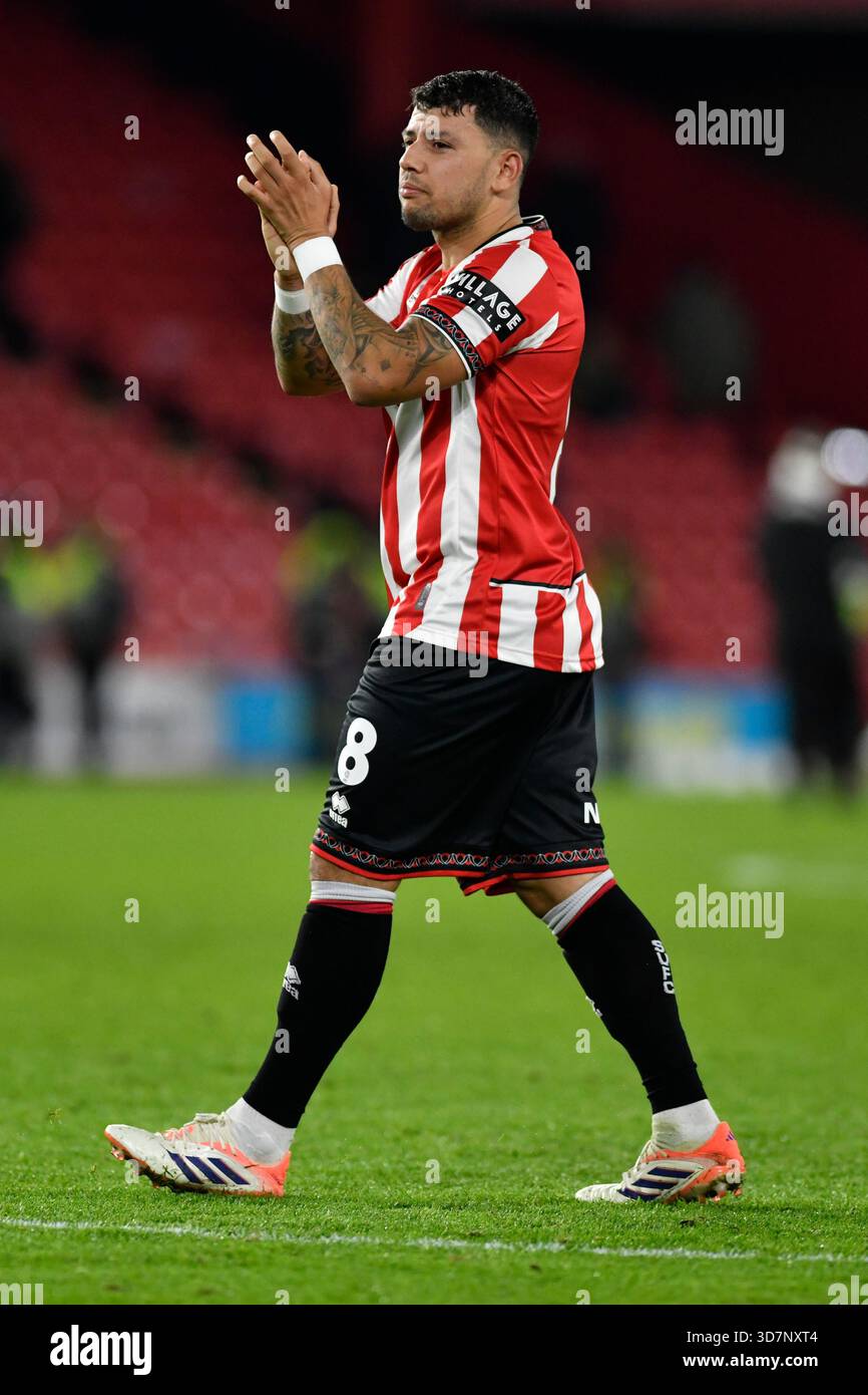 during the Sheffield United v Portsmouth EFL Sky Bet Championship match ...
