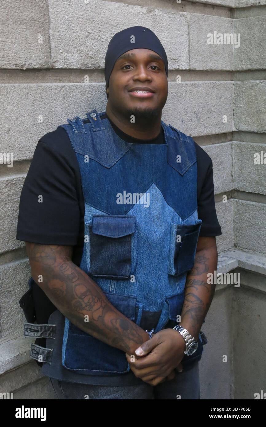 Panamanian urban musician Sech poses for a portrait during an interview ...